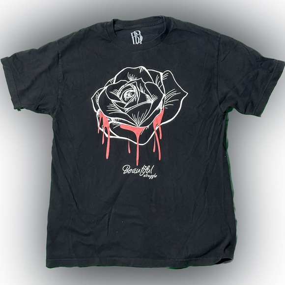 Shirts | Bleeding Rose Graphic Tshirt | Poshmark